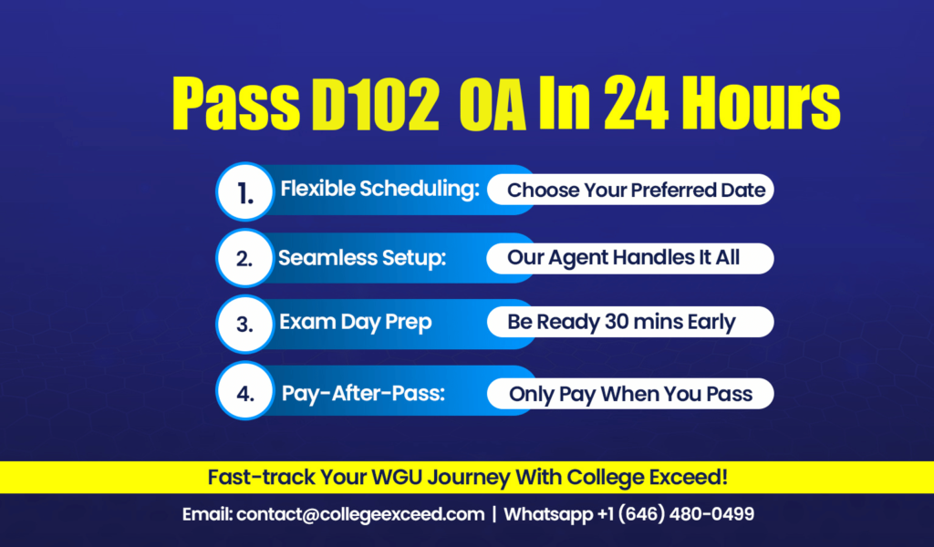 WGU D102 - How to Pass Financial Accounting